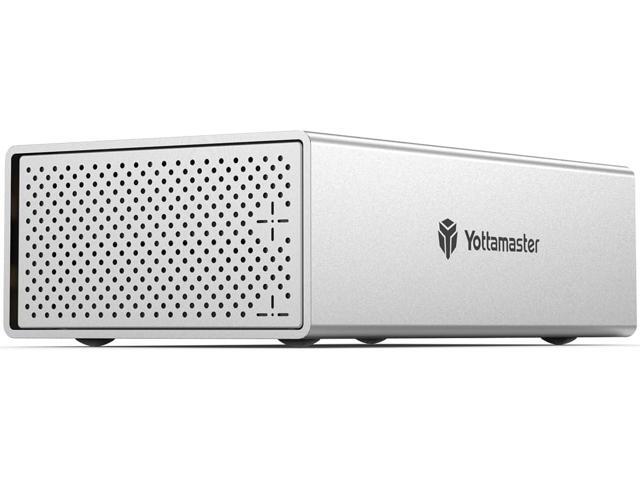 Yottamaster 2 Bay Hard Drive Enclosure for 3.5/2.5 Inch SATA HDD/SSD ...