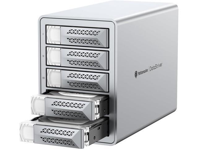 Yottamaster VN500C3 5 Bay Hard Drive Enclosure, 10Gbps Daisy-Chain 5 ...