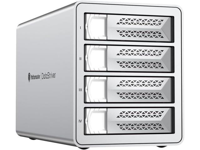 Yottamaster VN400C3 4 Bay Hard Drive Enclosure, 10Gbps Daisy-Chain 4 ...