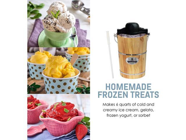 Elite Gourmet EIM916# Old Fashioned 6 Quart Vintage Wood Bucket ...