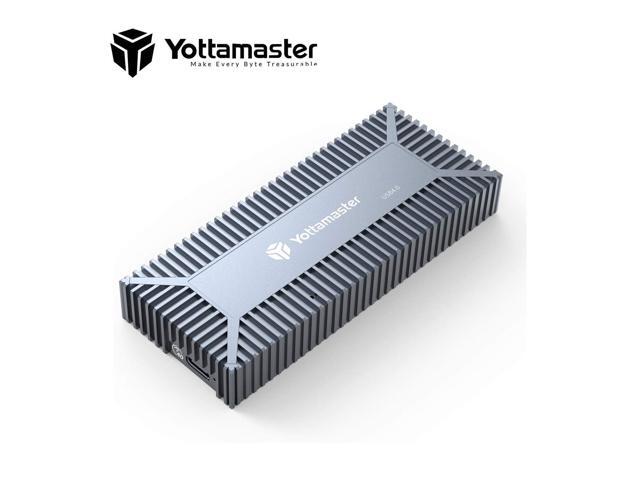 Yottamaster 40Gbps M.2 SSD Enclosure for 2280 NVMe SSD-NVMe Enclosure ...