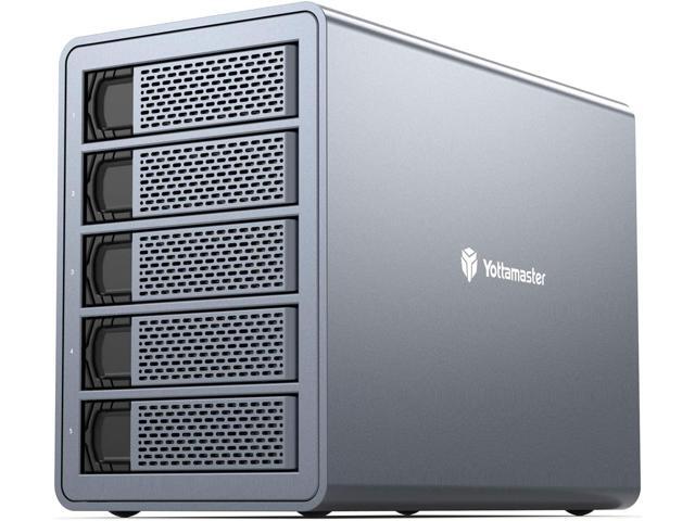 Yottamaster 5 Bay RAID External Hard Drive Enclosure 2.5" 3.5" USB3.0 ...
