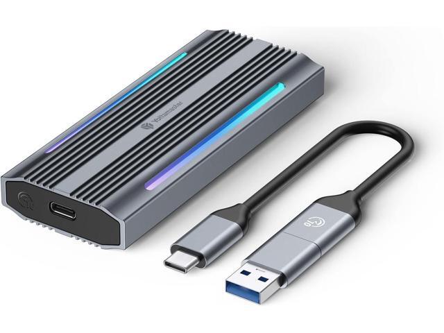 NVMe Enclosure, USB 3.2 Gen 2 10Gbps Aluminum M.2 NVMe SSD Caddy for ...