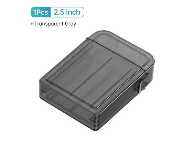 iDsonix 2.5 Inch Hard Drive Portable Carrying Case, Translucent 1 Pack ...