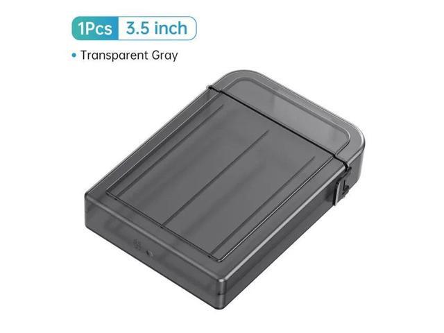 iDsonix 3.5 Inch Hard Drive Portable Carrying Case, Translucent 1 Pack ...