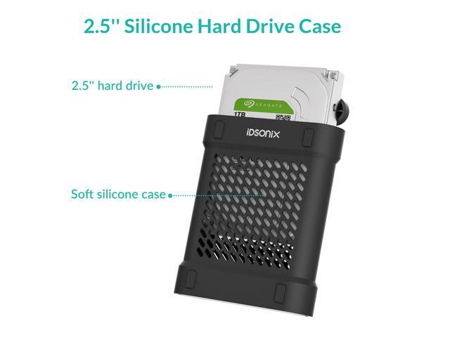 iDsonix 2.5 Inch Hard Drive Case (2 Pack), Portabel Silicone 2.5 SSD ...