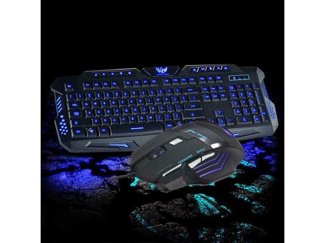3 colors LED Illuminated Backlight USB Wired Gaming Keyboard for Gaming ...