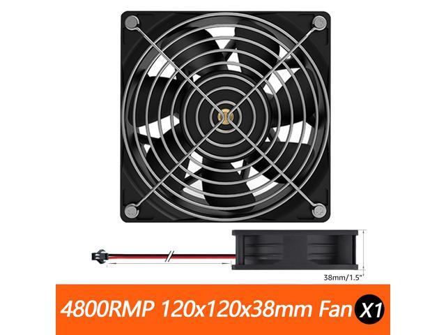 Upsiren 120mm powerful Fan 4800RPM high-speed air volume server cooling ...