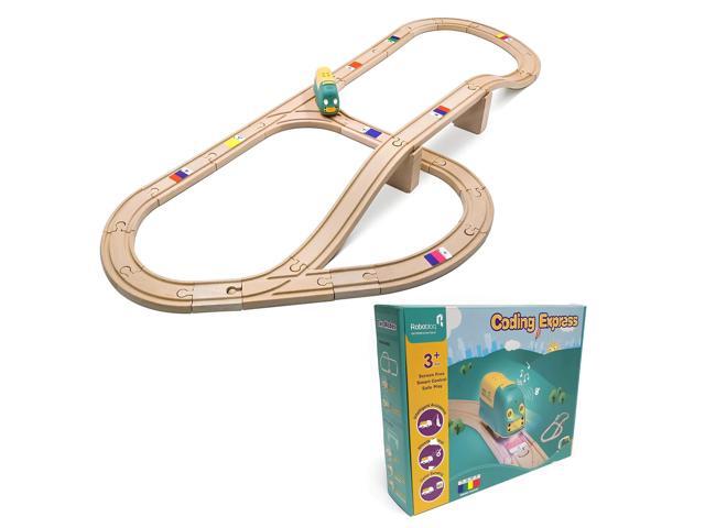 Robobloq Coding Express Toy Train Set. Wooden play Set, Preschool ...