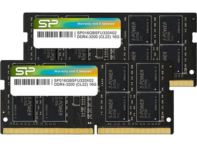 Silicon Power DDR4 32GB (16GBx2) 3200MHz (PC4-25600) CL22 SODIMM 260-Pin 1.2V Gaming Laptop RAM ...