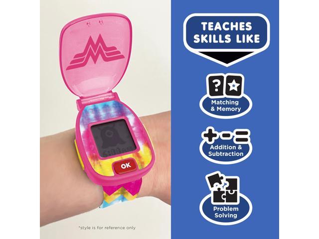 PlayZoom Justice League Smartwatch - Pink Wonder Woman Kids Smartwatch ...