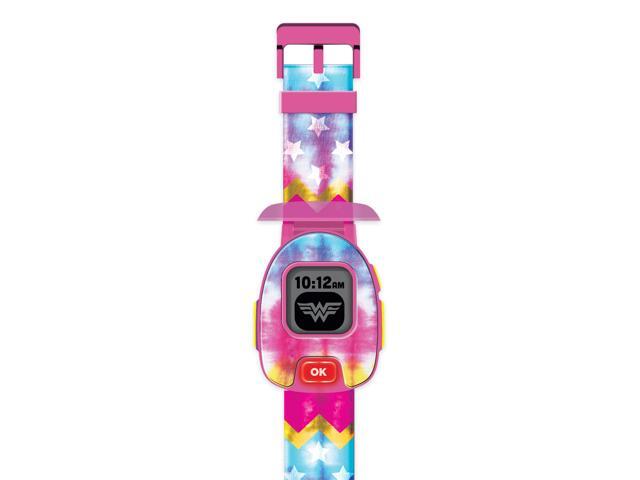 PlayZoom Justice League Smartwatch - Pink Wonder Woman Kids Smartwatch ...