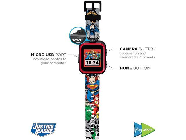 Justice League Official Smartwatch for Kids by PlayZoom - Swivel Camera ...