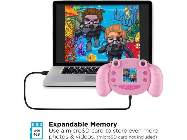 PlayZoom Snapcam - Pink Kids Digital Camera, Video, 2X Zoom, Photo ...