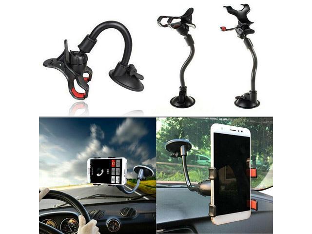 Car Phone Mount Windshield, Long Arm Clamp Universal Windshield with ...