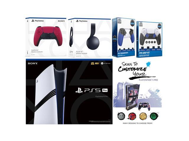 Sony Playstation 5 Pro Bundle with Black Pulse Headset, Extra Cosmic ...