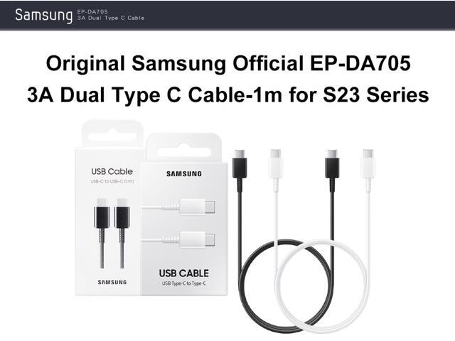 Original Samsung Official EP-DA705 3A Dual Type C Cable - 1m for S23 ...