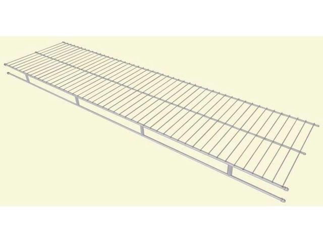 ClosetMaid 1361 Shelf and Rod Wire Shelf, 6-Feet X 12-Inch, White ...
