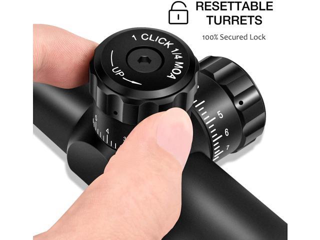 CVLIFE 4-16x44 Tactical Rifle Scope Red and Green Illuminated Built Gun ...