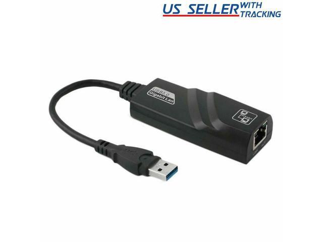 USB 3.0 to 10/100/1000 Mbps Gigabit RJ45 Ethernet Network LAN Adapter ...