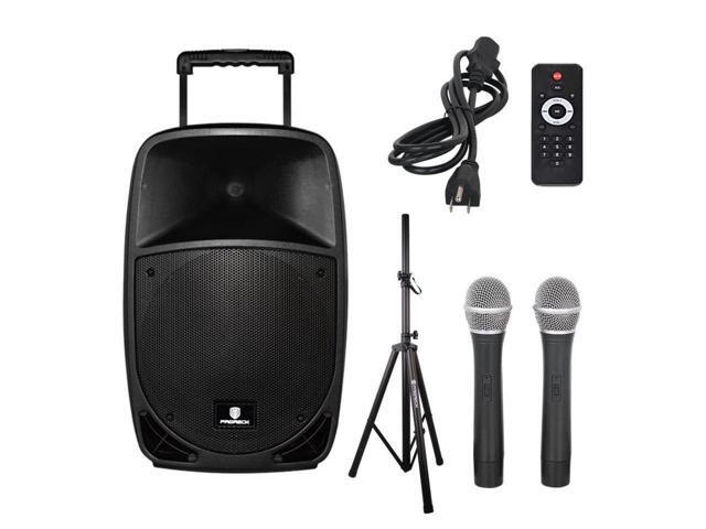 PRORECK Freedom 15 Portable 15-Inch 800 Watt 2-Way Rechargeable PA ...