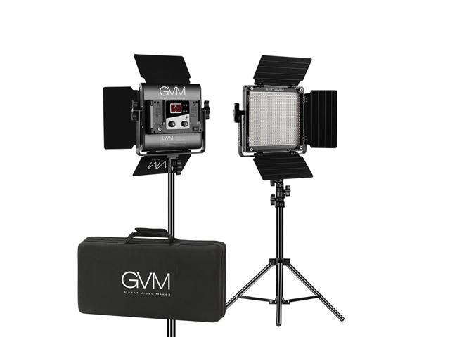 GVM 560 LED Video Light, Dimmable Bi-Color, 2 Packs Photography ...