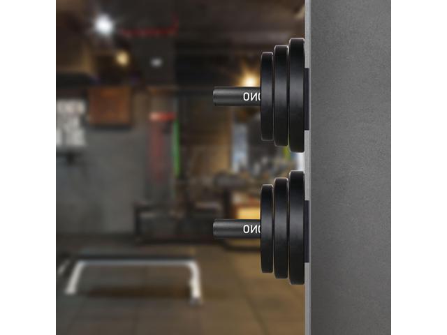 MIUONO Weight Plate Holder, Wall Mounted Weight Rack Storage for 2 ...