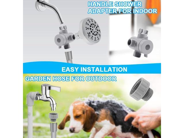 Dog Shower Attachment for Indoor/Outside,4 Setting Water Pressure Dog ...