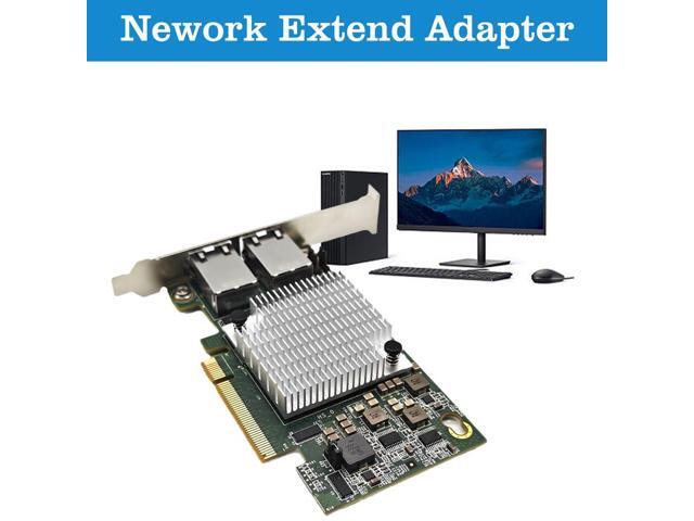 10G Double Port Ethernet Card 10G X540-T2 PCIE-X8 Network Extend Adapter 2 Port 10 Gigabit RJ45 ...