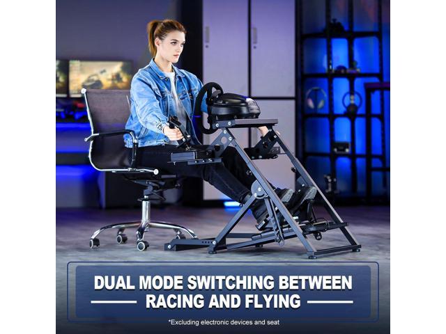 Minneer Flight Racing Wheel Stand Foldable Simulator Cockpit Compatible ...