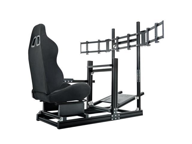 Minneer Racing Simulator Cockpit Stand with Triple Monitor Mount and ...
