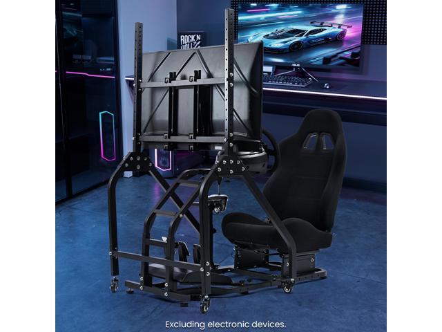 Minneer Driving Simulator Cockpit with Movable Monitor Stand and ...