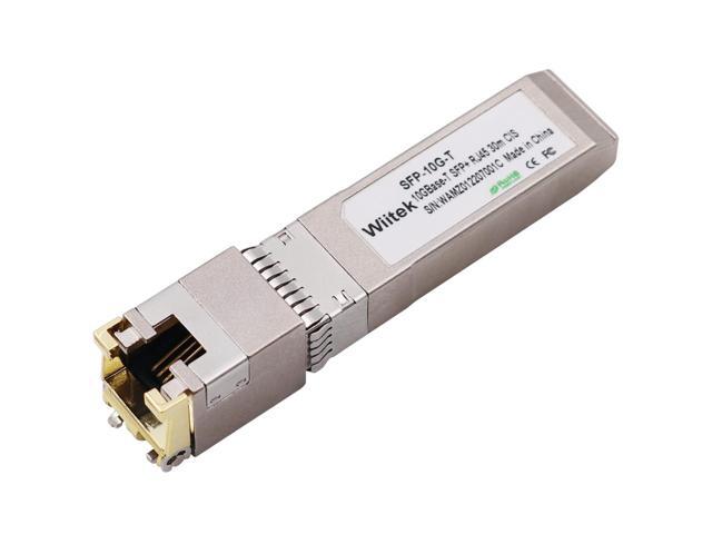 Wiitek SFP+ to RJ45 Copper Modules, 10GBase-T Transceiver Compatible for Cisco SFP-10G-T-X ...