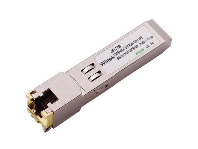 1.25G SFP-T, 10/100/1000BASE-T Gigabit Copper SFP, Wiitek SFP to RJ45 ...