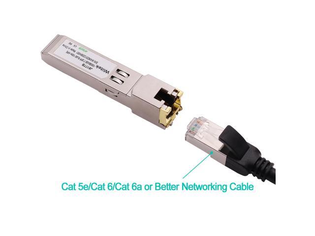 1.25G SFP-T, 10/100/1000BASE-T Gigabit Copper SFP, Wiitek SFP to RJ45 ...