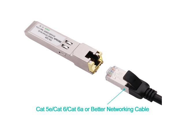 1.25G SFP-T, 10/100/1000BASE-T Gigabit Copper SFP, Wiitek SFP to RJ45 ...