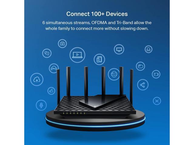 TP-Link AX5400 Tri-Band WiFi 6 Router (Archer AX75)- Gigabit Wireless ...