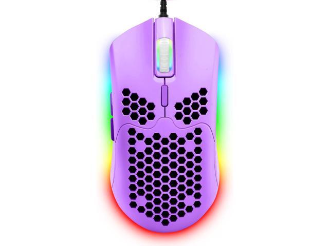 Zhhcyyds M1 Wired Lightweight Gaming Mouse,6 RGB Backlit Mouse with 7 ...