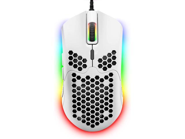 Zhhcyyds M1 Wired Lightweight Gaming Mouse,6 RGB Backlit Mouse with 7 ...