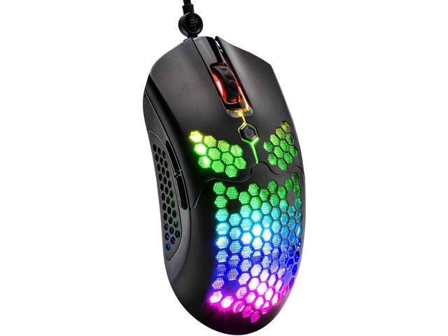 Zhhcyyds M5 RGB Lightweight Wired Gaming Mouse with 12000 DPI 6 ...