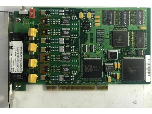 Refurbished: Intel Dialogic EBZKX07BD4PCIU 4-Port Voice Media Card- 04-2933-001 - Newegg.com