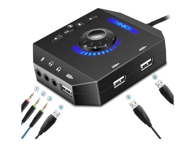 External Sound Card USB Audio Adapter with 3.5mm Headphone and ...