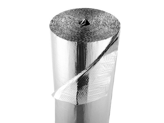 VEVOR Reflective Insulation Roll Double-Sided Aluminum Foil 48 in x 100 ...