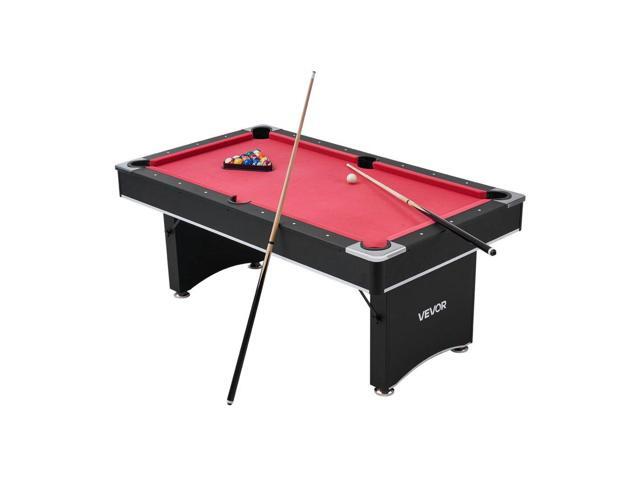 VEVOR Pool Table, 6 ft Portable Billiards Tables, Adjustable Feet ...