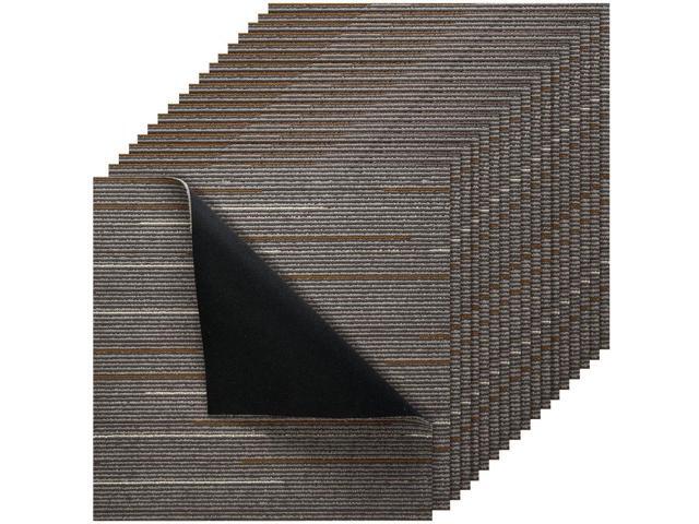 VEVOR Carpet Tiles Reusable 24x24 inch, 24 PCS Modular Carpet Square ...