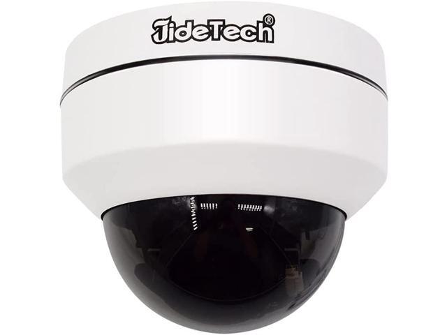 JideTech 5MP PTZ POE IP Dome Camera, 5X Optical Zoom, Surveillance ...