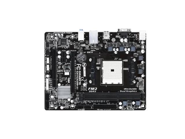 Refurbished: GIGABYTE GA-A55M-S1 Socket FM1 AMD A55 DDR3 64GB Micro ATX ...