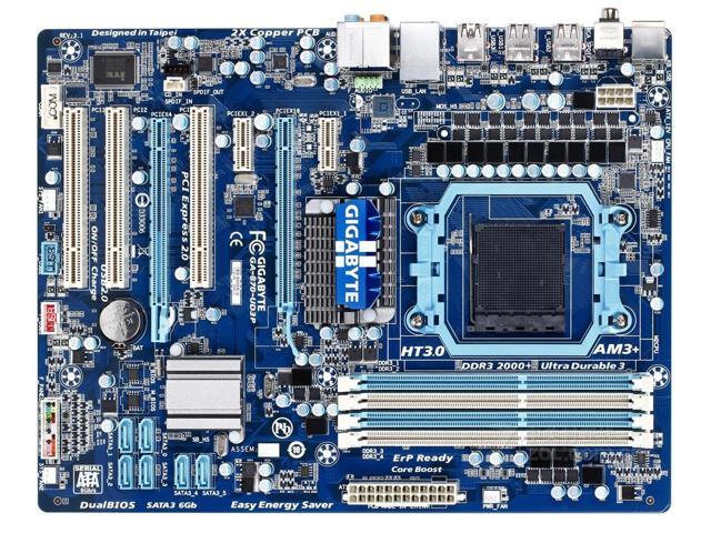Refurbished: GIGABYTE GA-870-UD3P(rev.3.1) Socket AM3+ AMD 870 DDR3 ...
