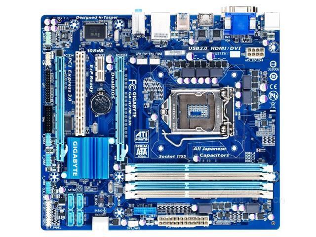 Refurbished: GIGABYTE GA-H77M-D3H(rev.1.1) LGA 1155 Intel H77 DDR3 32GB ...