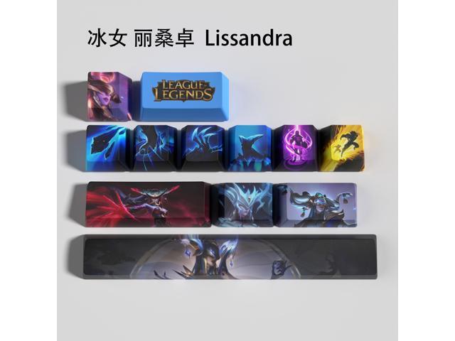 ROAXRJ League of Legends Themed Keycaps Lissandra PBT heat-sublimation ...